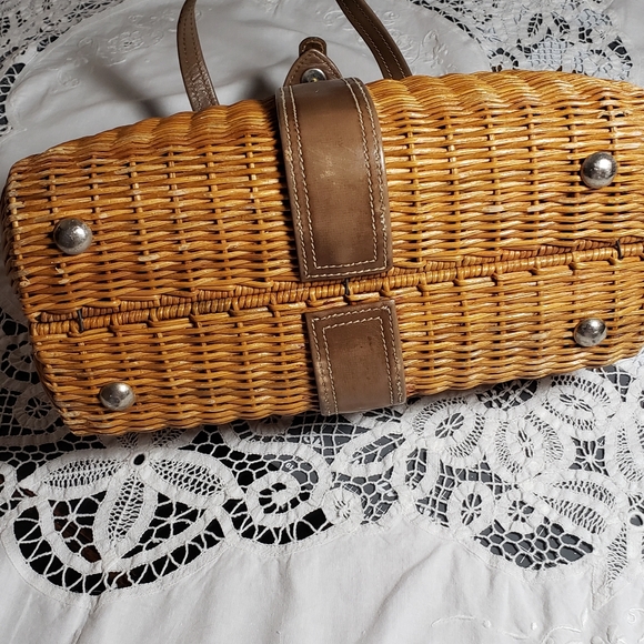 Rodo | Bags | Rare Vintage 96s Rodo Of Italy Basket Weave Wicker And ...